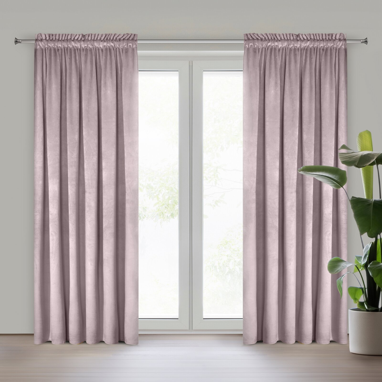 ZATEMŇOVACÍ ZÁVĚS NA PÁSCE PIERRE 140X300 CM PÚDROVĚ RŮŽOVÁ jen za 696 ...